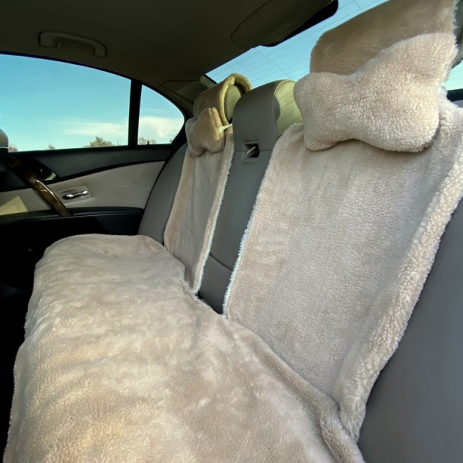 Універсальна Накидка чохол на сидіння автомобіля з овчини Sheepskin ...